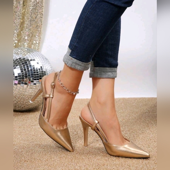SHEIN | Shoes | Rose Gold Heel | Poshmark
